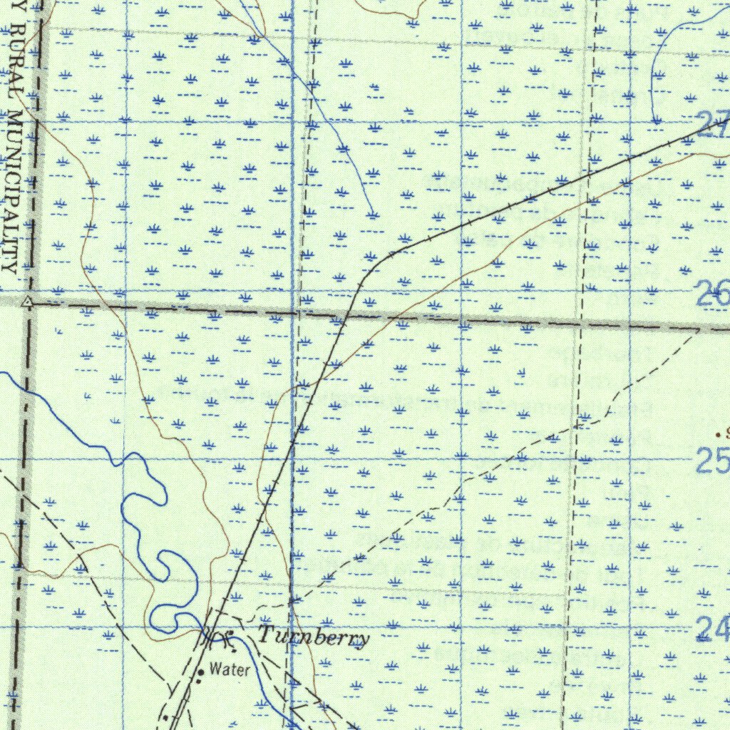 Turnberry, MB (063F05 CanMatrix) Map by Natural Resources Canada ...