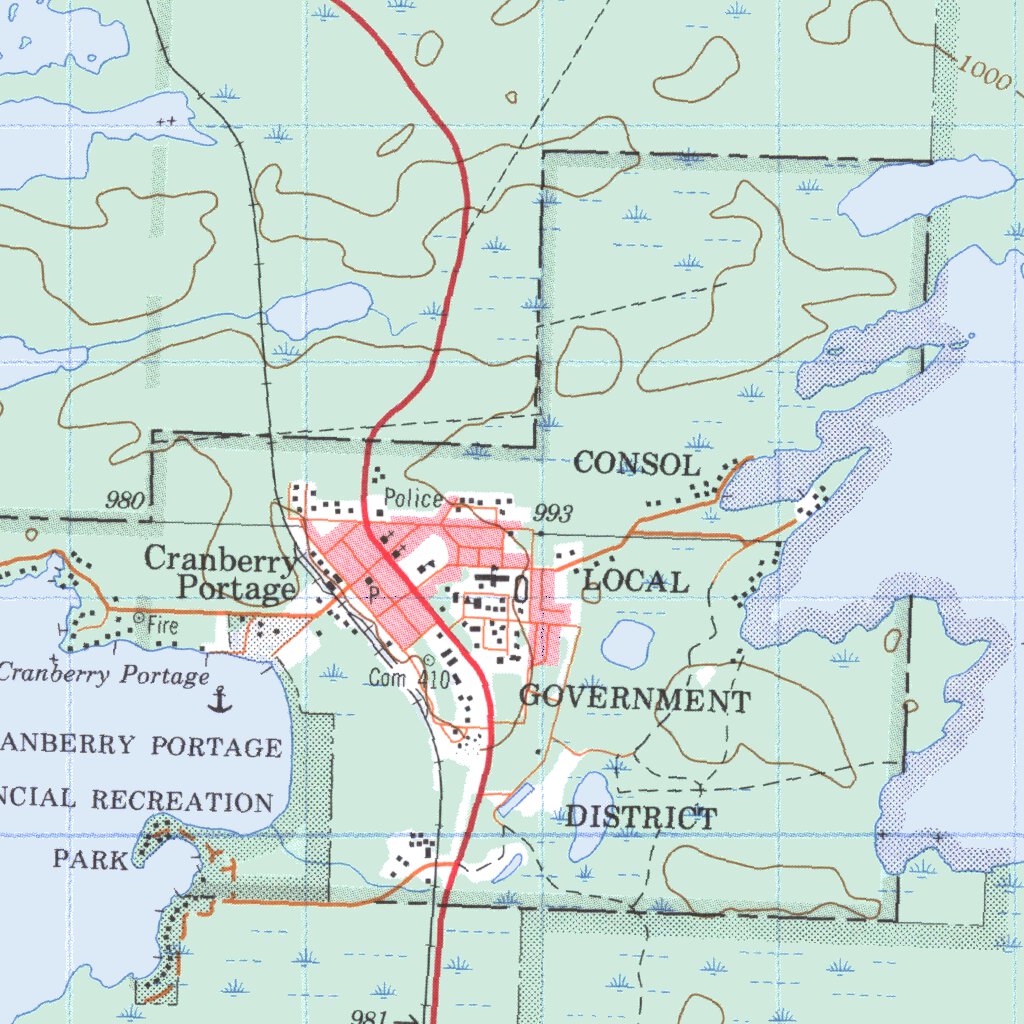Cranberry Portage, MB (063K11 CanMatrix) Map by Natural Resources ...