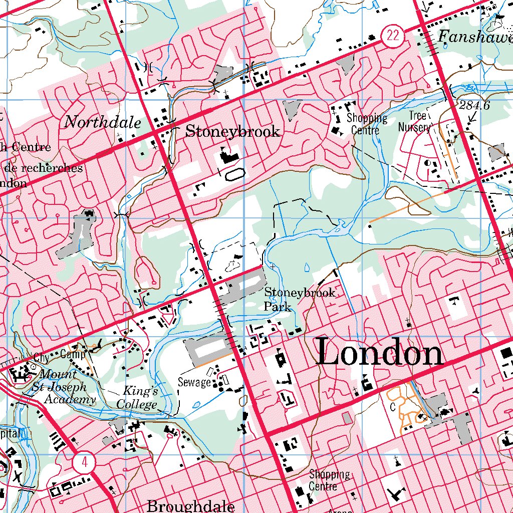 Lucan, ON (040P03 CanMatrix) Map by Natural Resources Canada | Avenza Maps