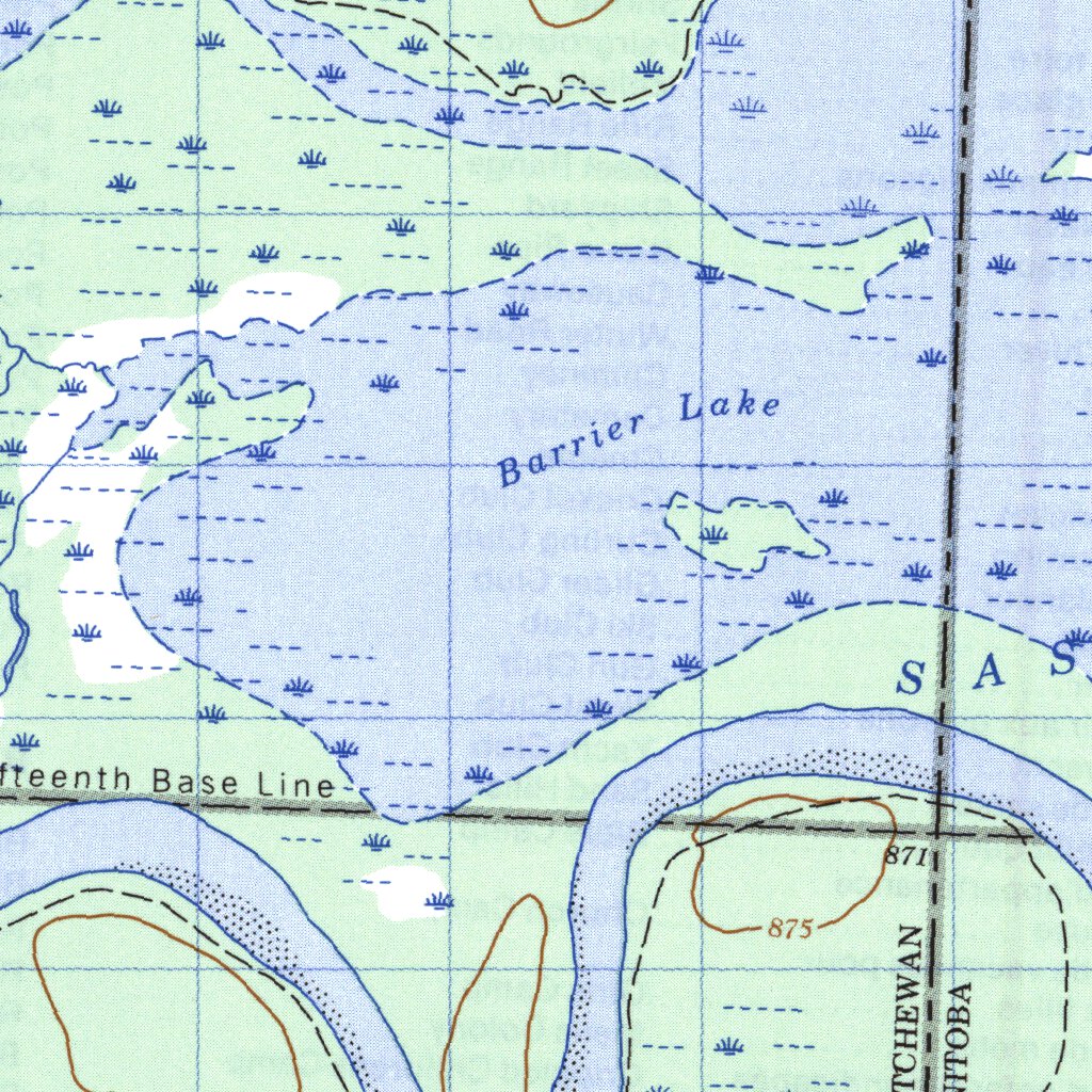 Barrier Lake, MB (063F13 CanMatrix) Map by Natural Resources Canada ...