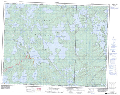 Crowduck Lake, MB (052L03 CanMatrix) Map by Natural Resources Canada ...