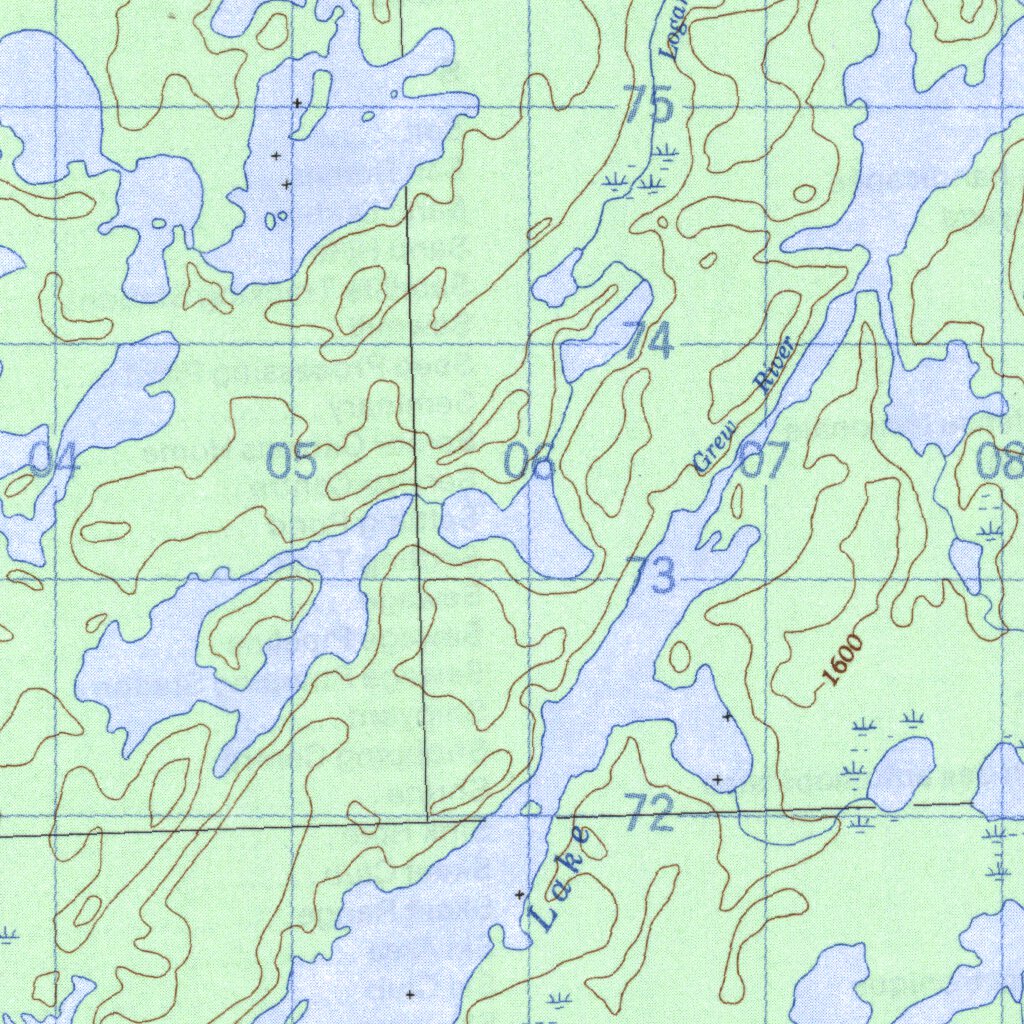 Pakashkan Lake, ON (052G08 CanMatrix) Map by Natural Resources Canada ...