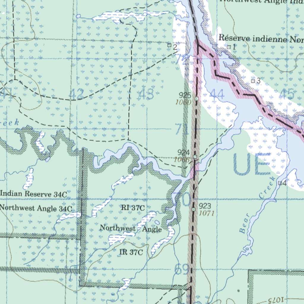 Berry Point, MB (052E06 CanMatrix) Map by Natural Resources Canada ...