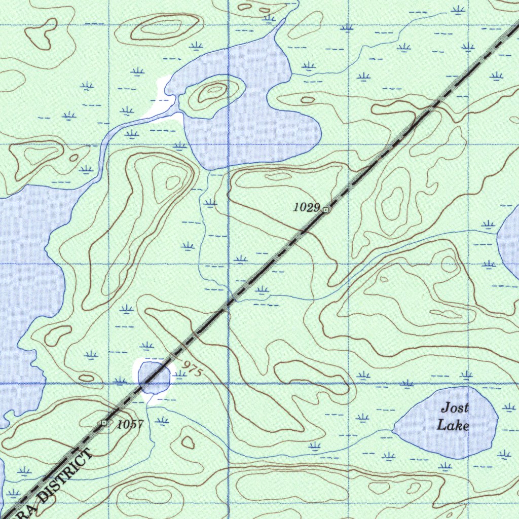 Gorman Lake, MB (053E02 CanMatrix) Map by Natural Resources Canada ...
