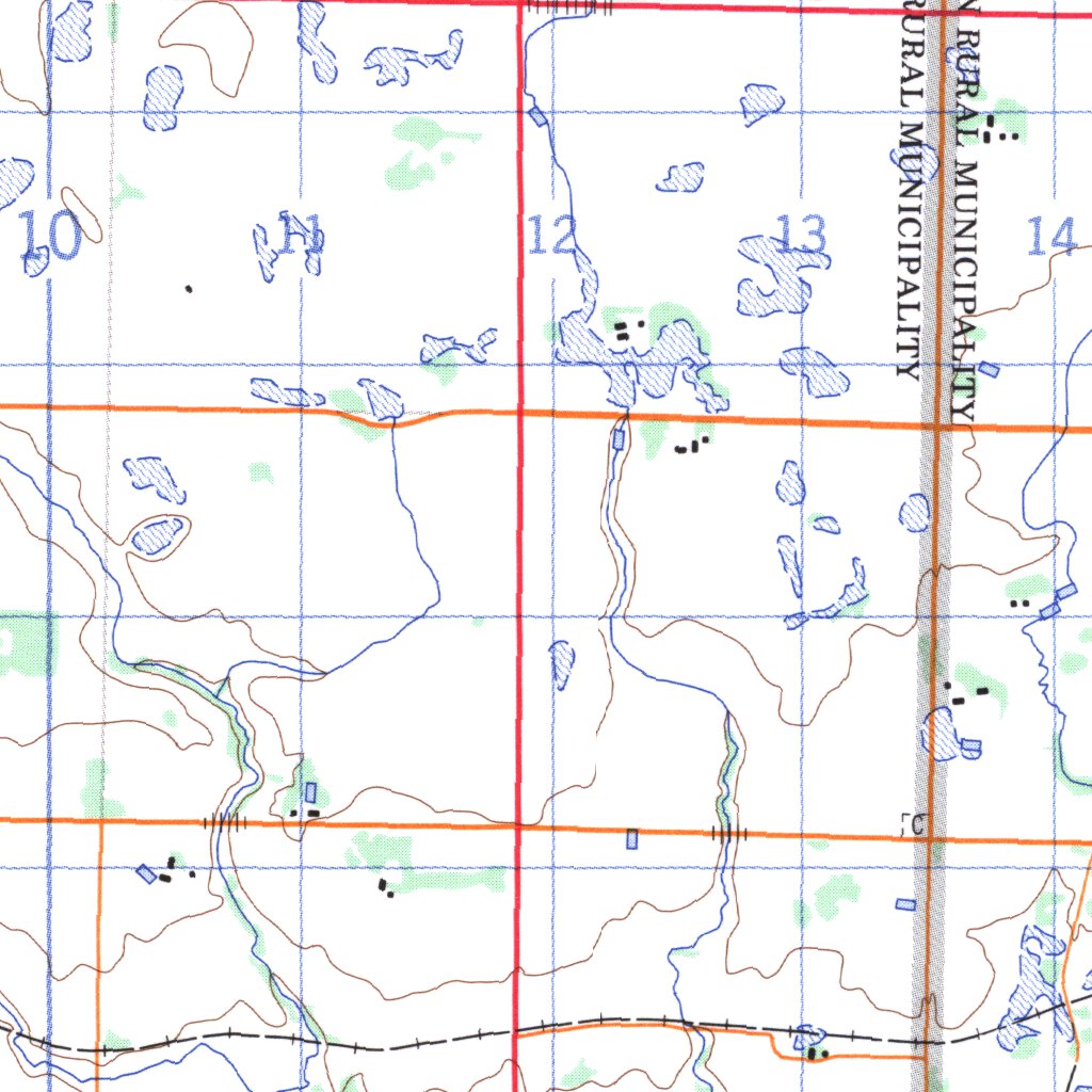 Rivers, MB (062K01 CanMatrix) Map by Natural Resources Canada | Avenza Maps