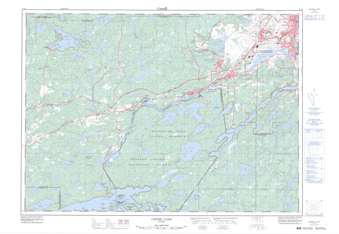 Whitefish Lake Ontario Map
