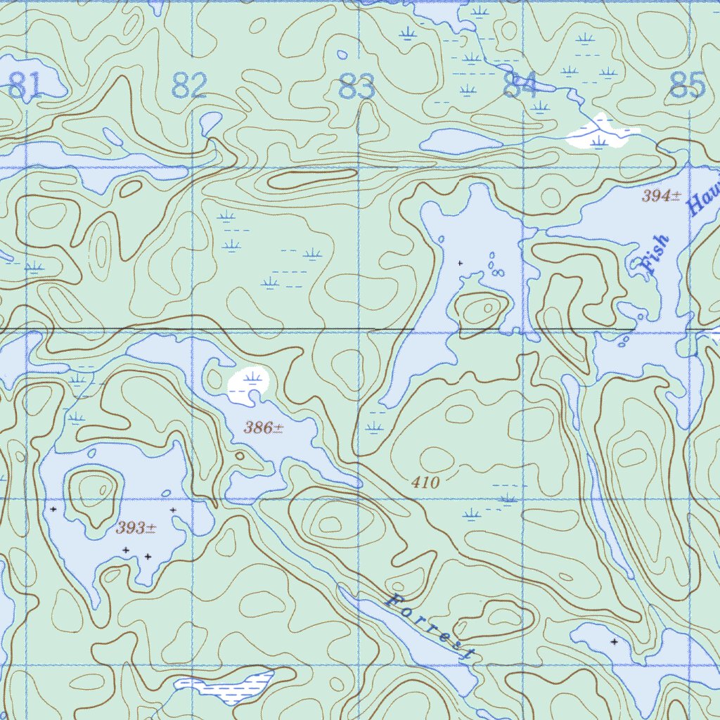 Lawrence Lake, ON (052F06 CanMatrix) Map by Natural Resources Canada ...