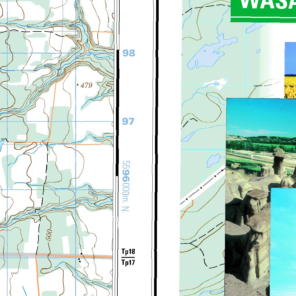 Wasagaming, MB (062J12 CanMatrix) Map by Natural Resources Canada ...