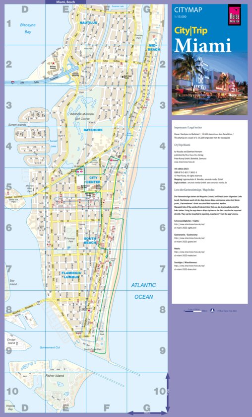 Citymap Miami Beach 2023 Map by Reise Know-How Verlag Peter Rump GmbH ...