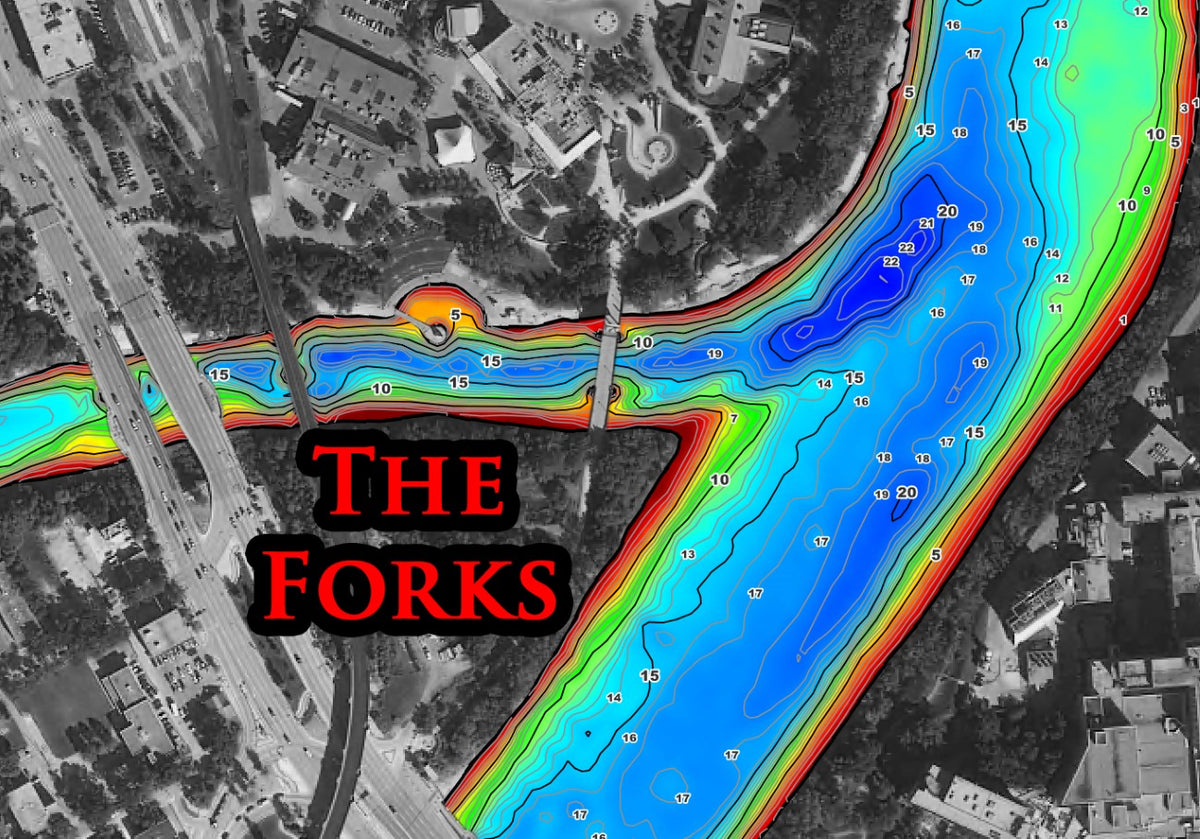 AEM Red/Assiniboine rivers: The Forks Map by Angler's Edge Mapping ...