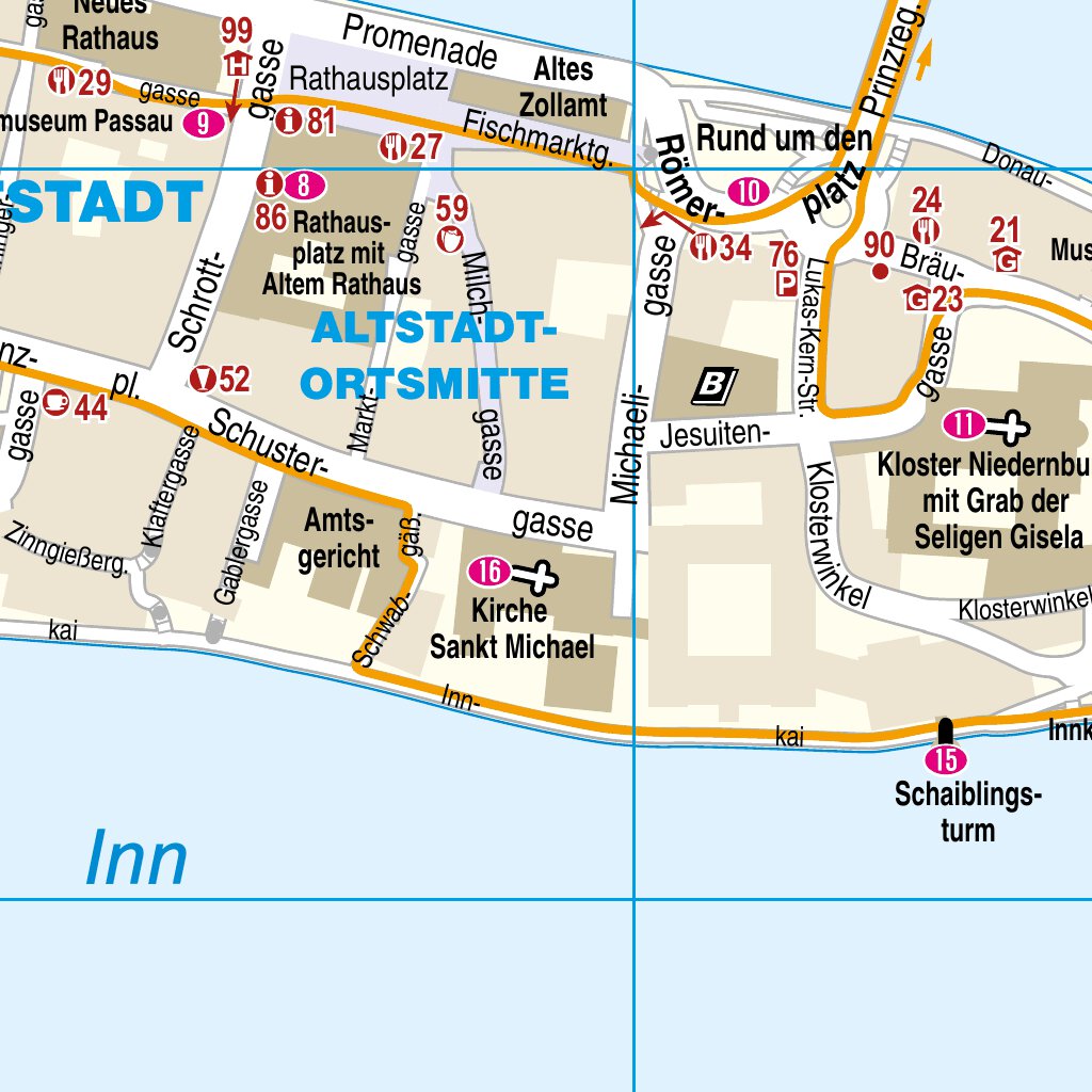 Citymap Passau 2023 Map by Reise Know-How Verlag Peter Rump GmbH ...
