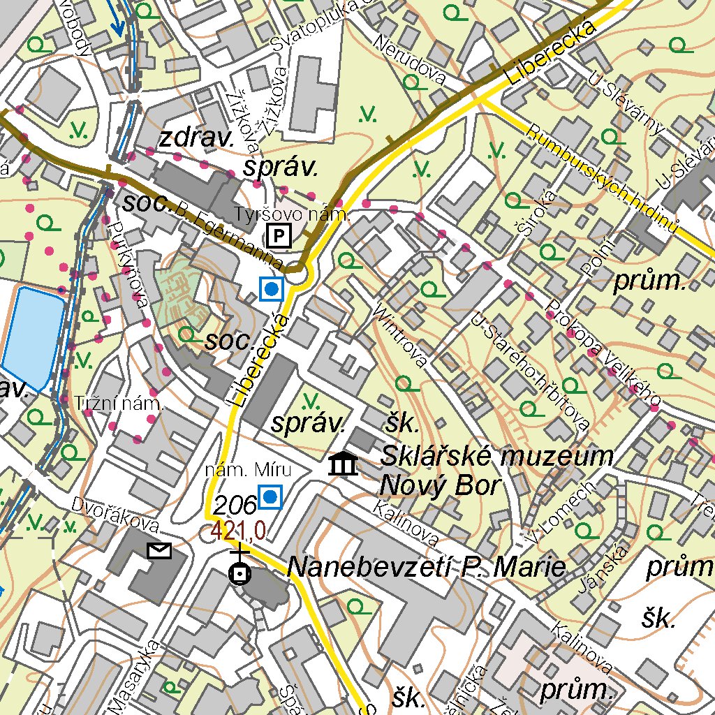 Nový Bor (0205-A-11) Map by Cesky urad zememericky a katastralni ...