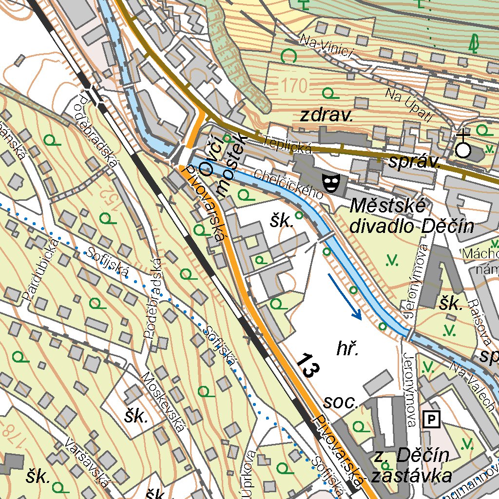 Děčín (0204-B-06) Map by Cesky urad zememericky a katastralni | Avenza Maps