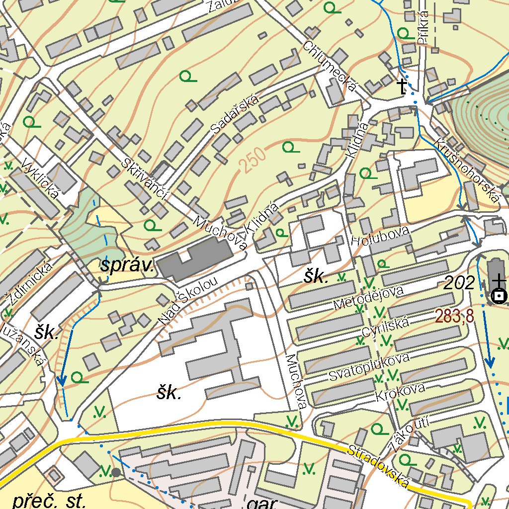 Ústí nad Labem (0204-A-12) Map by Cesky urad zememericky a katastralni ...
