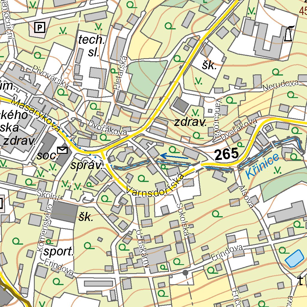 Varnsdorf (0105-C-16) Map by Cesky urad zememericky a katastralni ...