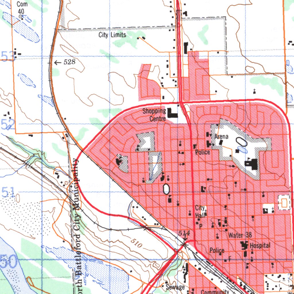 North Battleford, SK (073C16 CanMatrix) Map by Natural Resources Canada ...