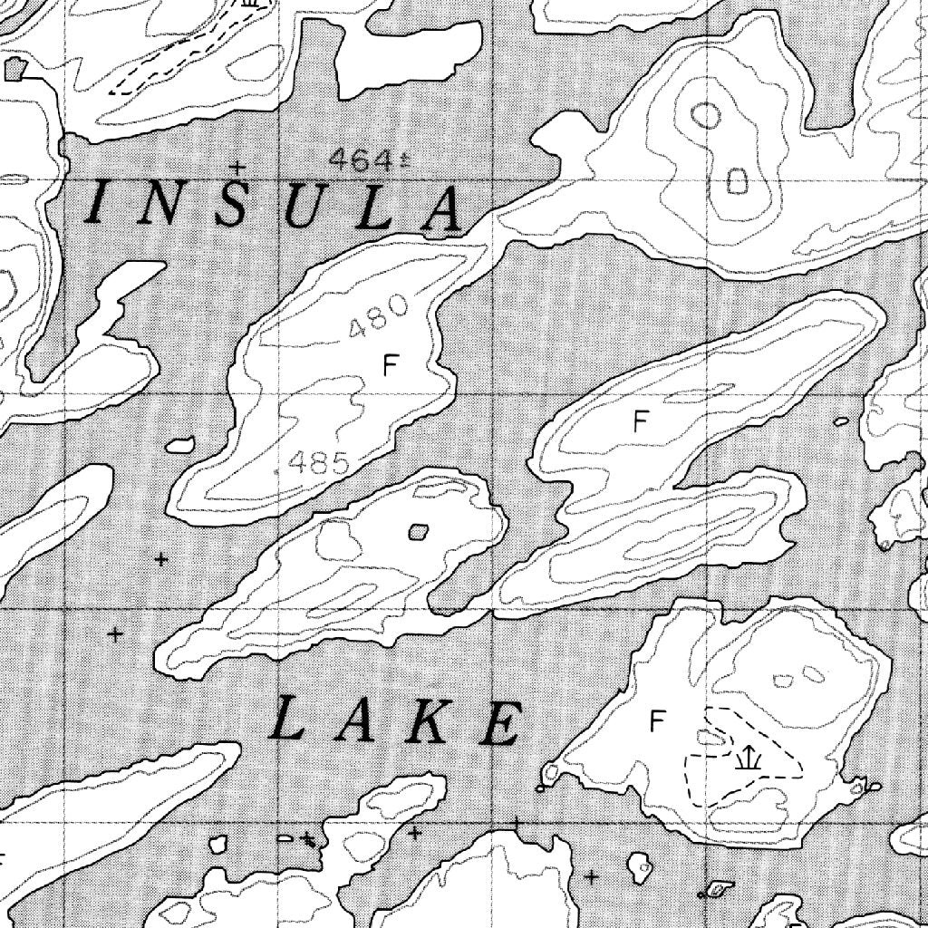Insula Lake, NT (075B10 CanMatrix) Map by Natural Resources Canada ...