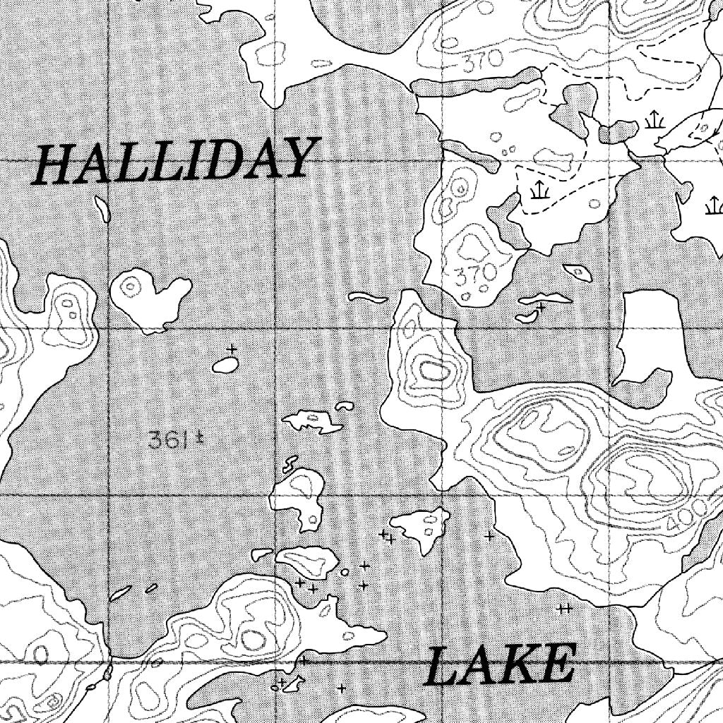 Halliday Lake, NT (075F07 CanMatrix) Map by Natural Resources Canada ...
