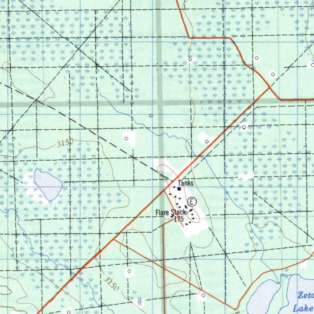 Zeta Lake, AB (083G04 CanMatrix) Map by Natural Resources Canada ...