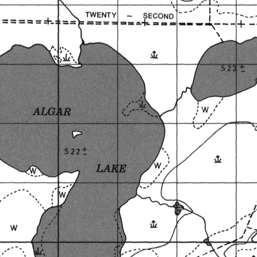 Algar Lake, AB (084A08 CanMatrix) Map by Natural Resources Canada ...