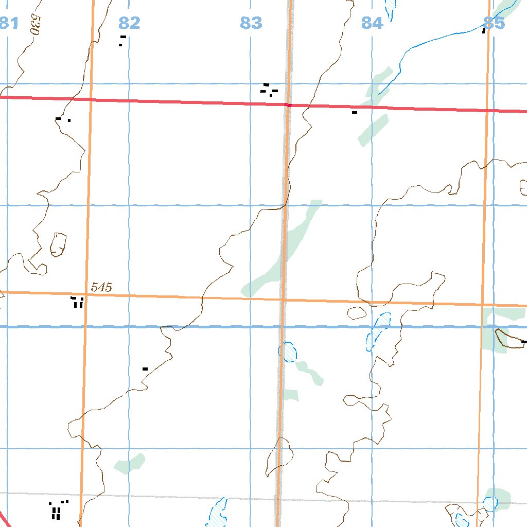 Waldheim, SK (073B10 CanMatrix) Map by Natural Resources Canada ...