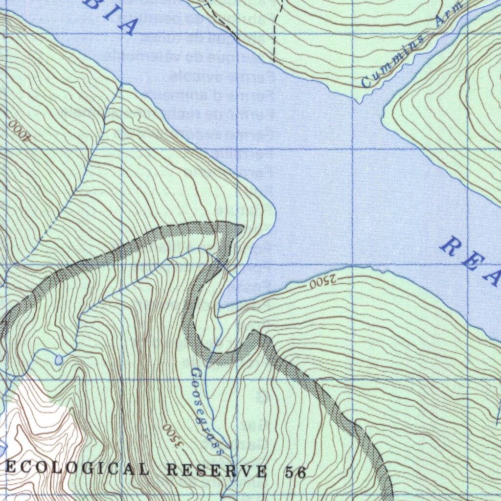 Wood Arm, BC (083D01 CanMatrix) Map by Natural Resources Canada ...