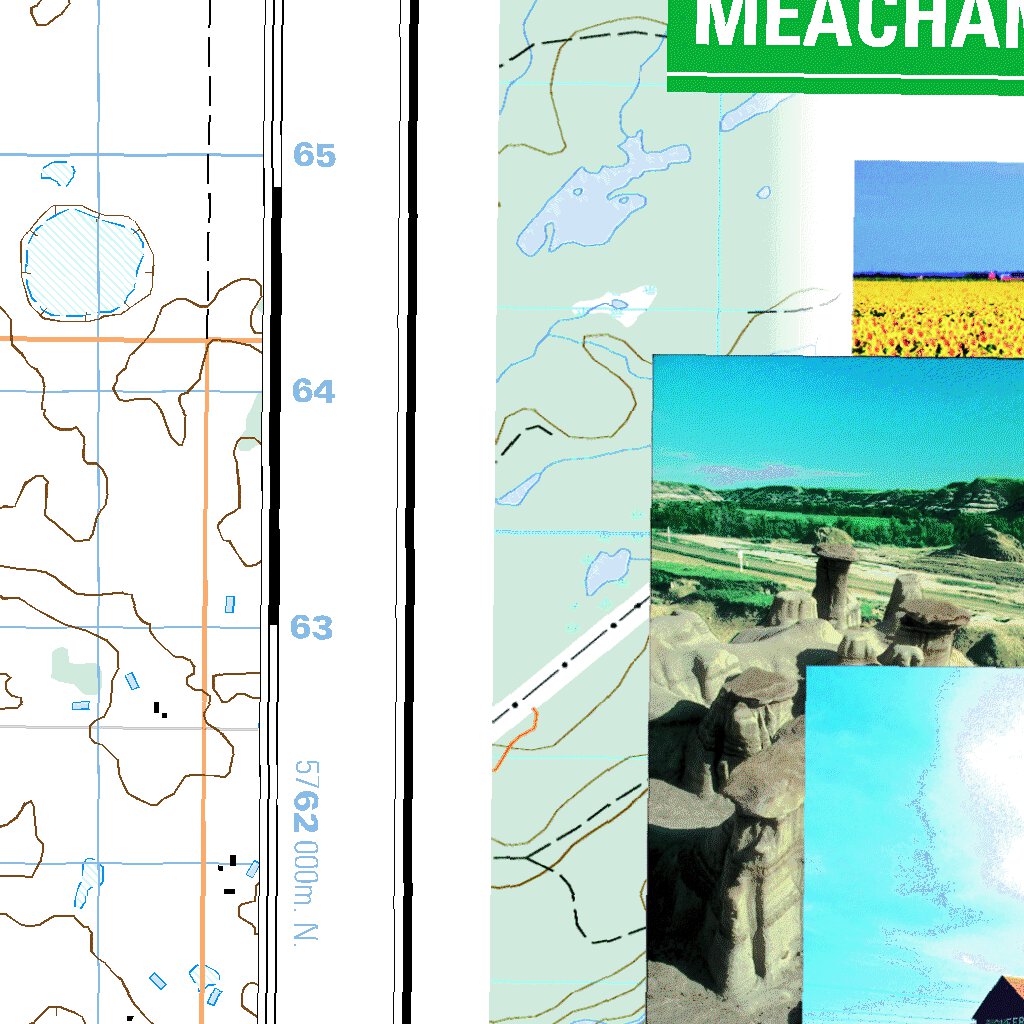 Meacham, SK (073A04 CanMatrix) Map by Natural Resources Canada | Avenza ...
