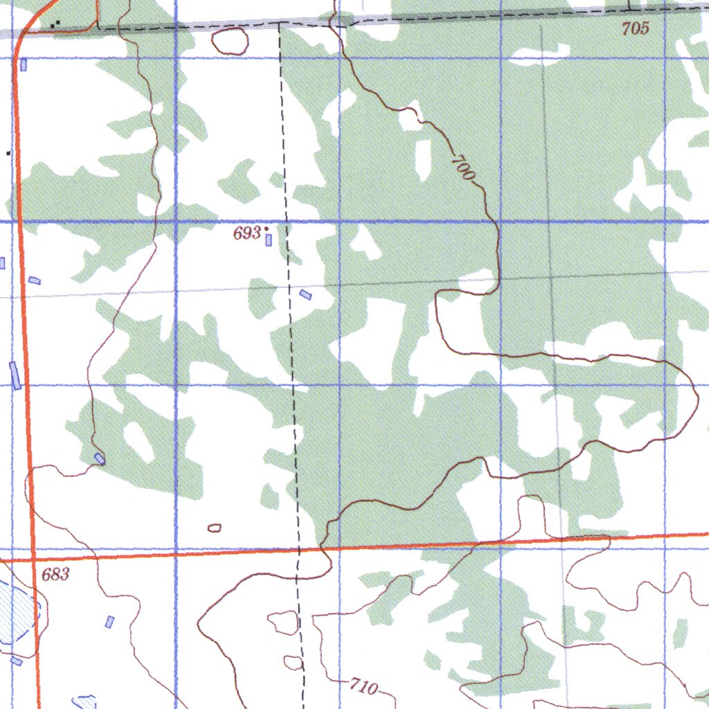 Springwater, SK (072N16 CanMatrix) Map by Natural Resources Canada ...