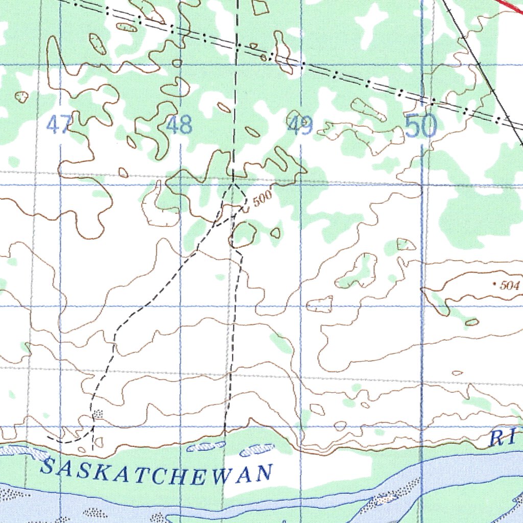 Borden, SK (073B06 CanMatrix) Map by Natural Resources Canada | Avenza Maps