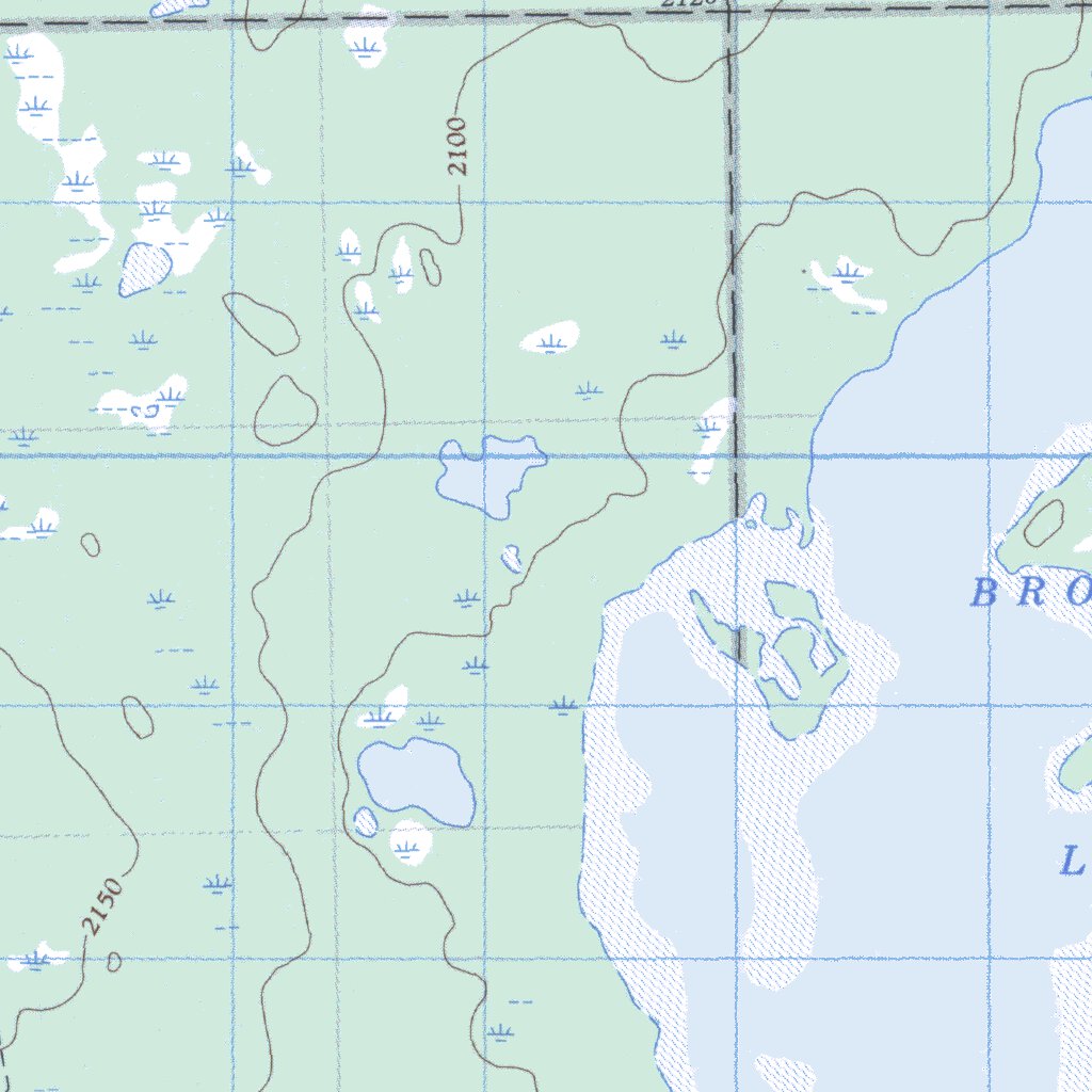 Bronson Lake, SK (073F13 CanMatrix) Map by Natural Resources Canada ...