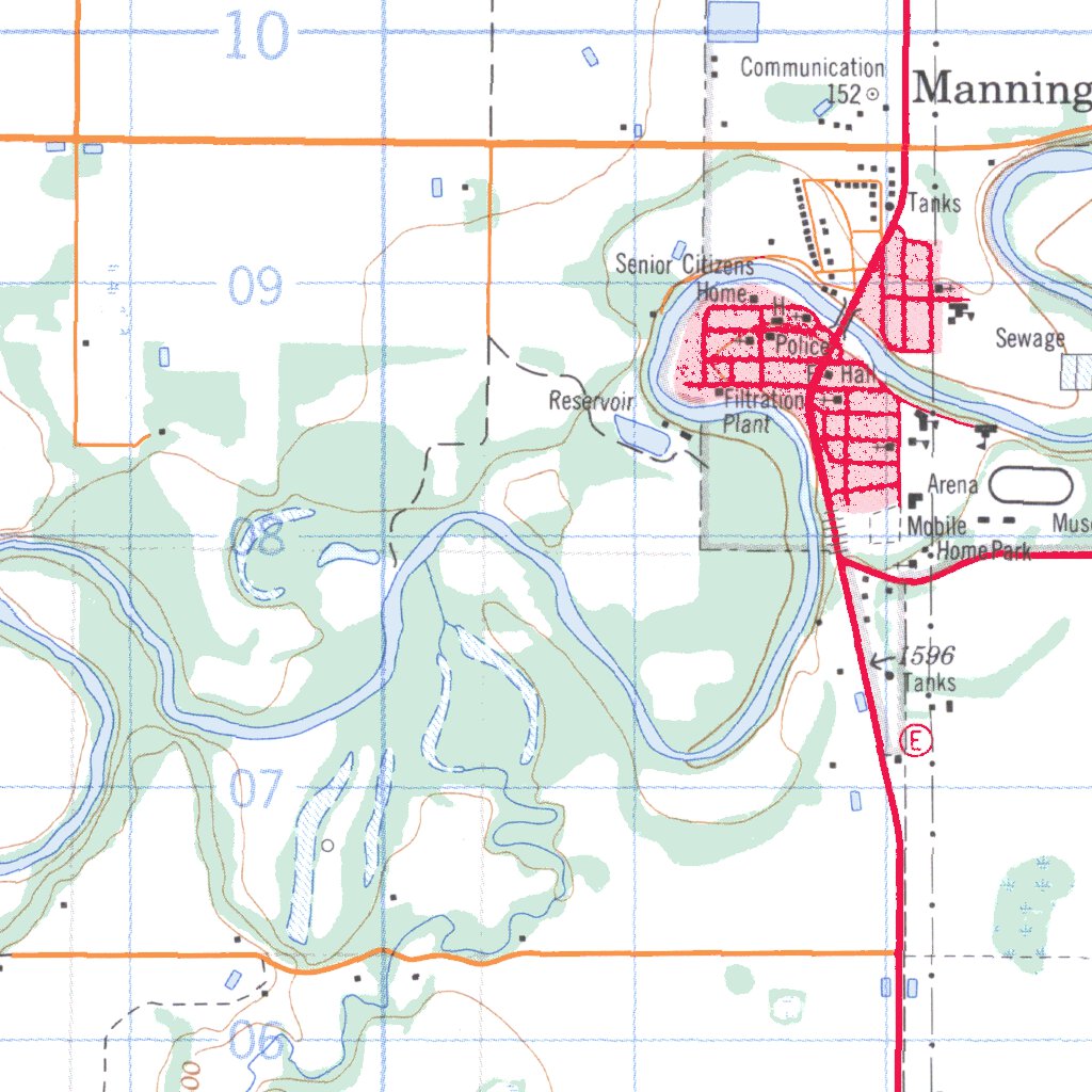 Manning, AB (084C13 CanMatrix) Map by Natural Resources Canada | Avenza ...