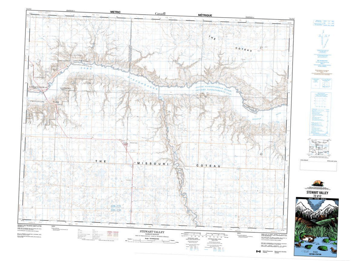 Stewart Valley, SK (072J12 CanMatrix) Map by Natural Resources Canada ...