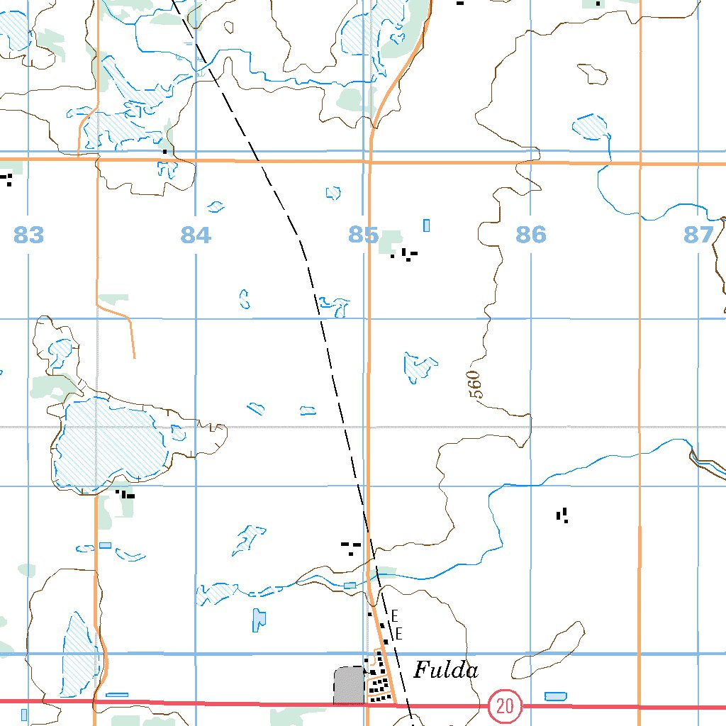 Fulda, SK (073A06 CanMatrix) Map by Natural Resources Canada | Avenza Maps