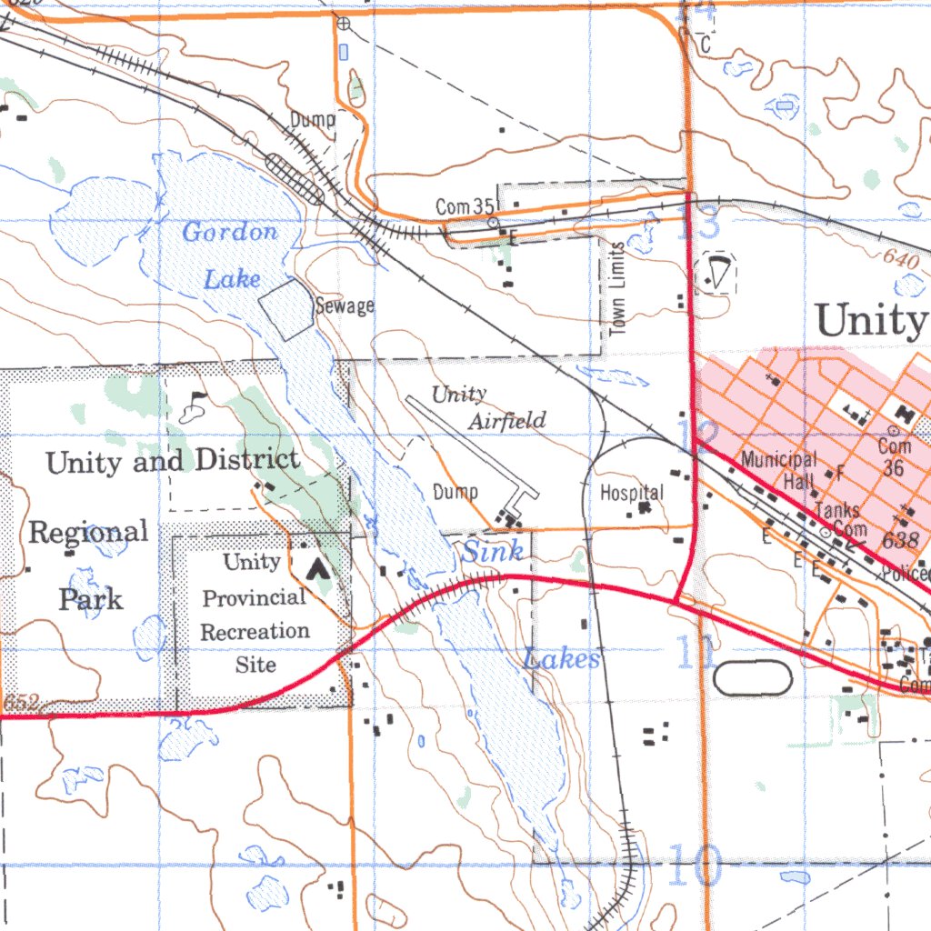Unity, SK (073C06 CanMatrix) Map by Natural Resources Canada | Avenza Maps