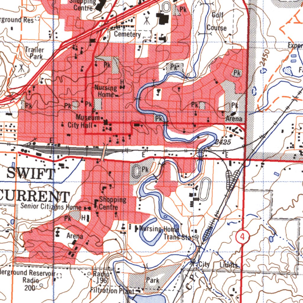 Swift Current, SK (072J05 CanMatrix) Map by Natural Resources Canada ...