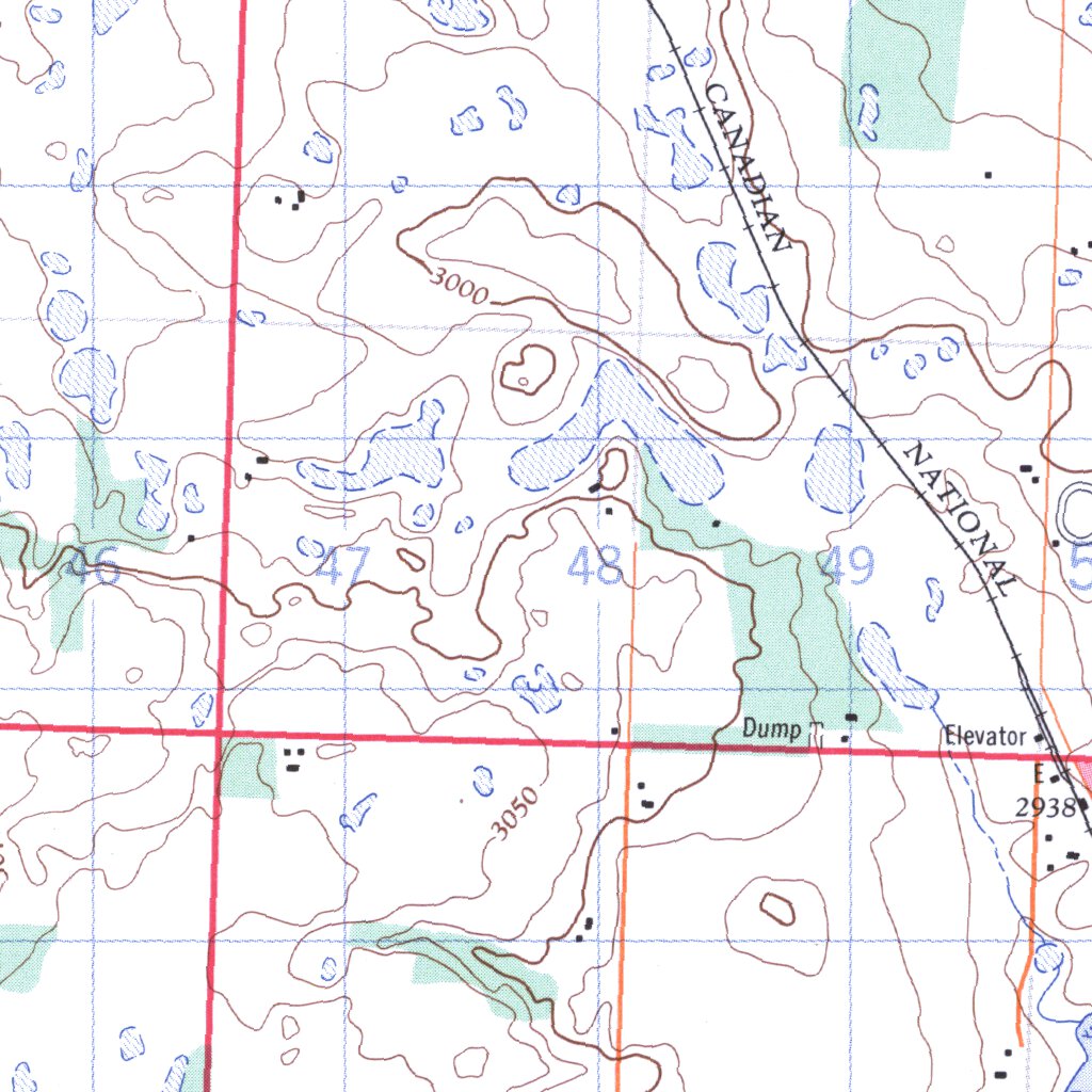 Delburne, AB (083A03 CanMatrix) Map by Natural Resources Canada ...