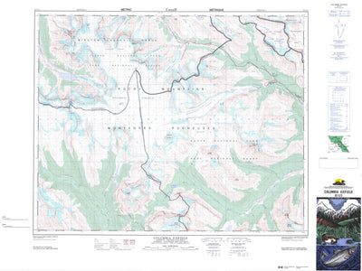 Columbia Icefield, AB (083C03 CanMatrix) Map by Natural Resources ...