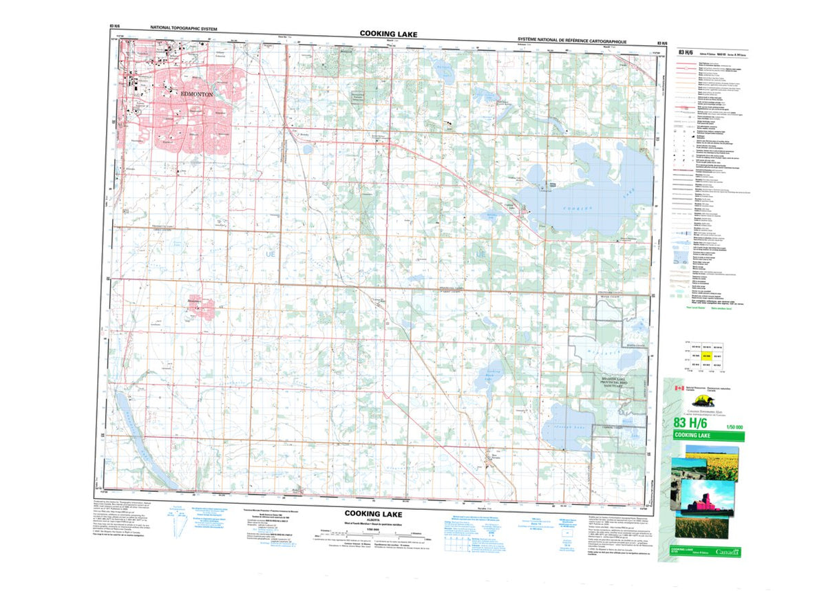 Cooking Lake, AB (083H06 CanMatrix) Map by Natural Resources Canada ...