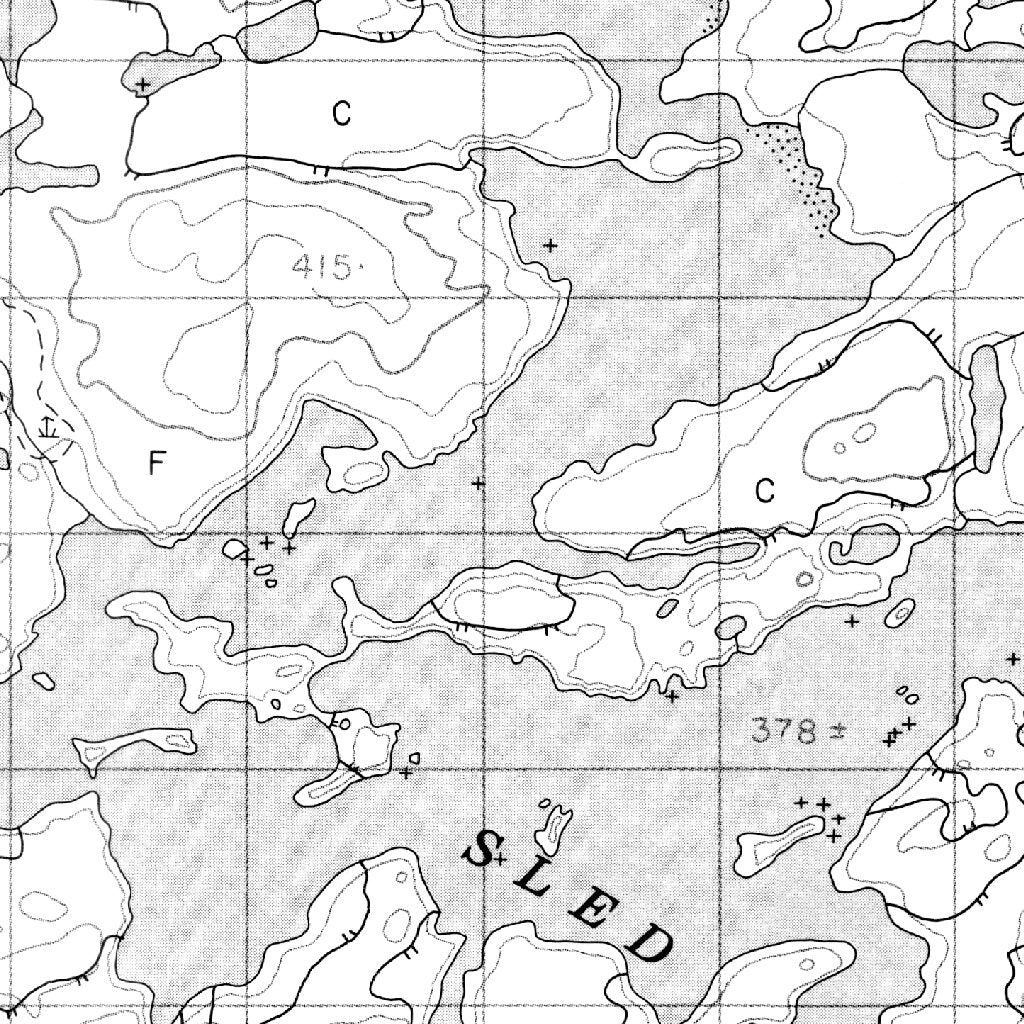 Sled Creek, NT (075J03 CanMatrix) Map by Natural Resources Canada ...