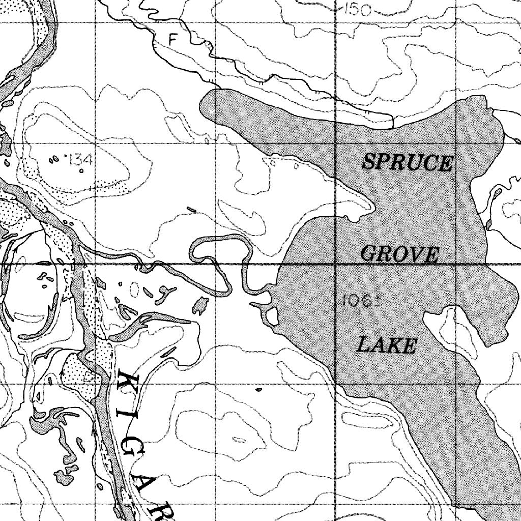 Spruce Grove Lake, NU (066C06 CanMatrix) Map by Natural Resources ...