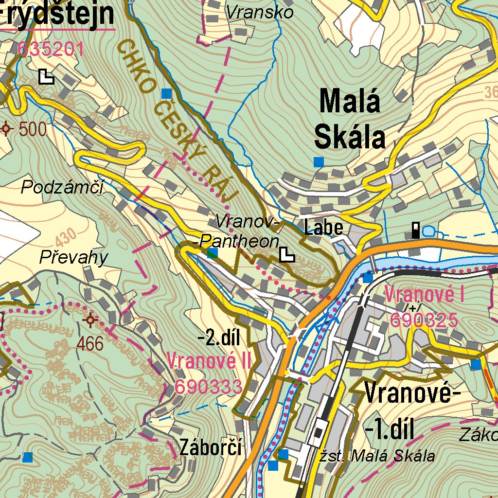 Turnov (0205-D) Map by Cesky urad zememericky a katastralni | Avenza Maps