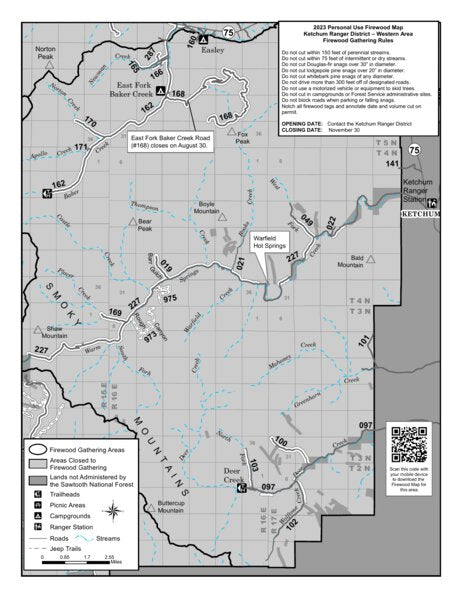 Sawtooth National Forest Ketchum Ranger District-Western Area Firewood ...