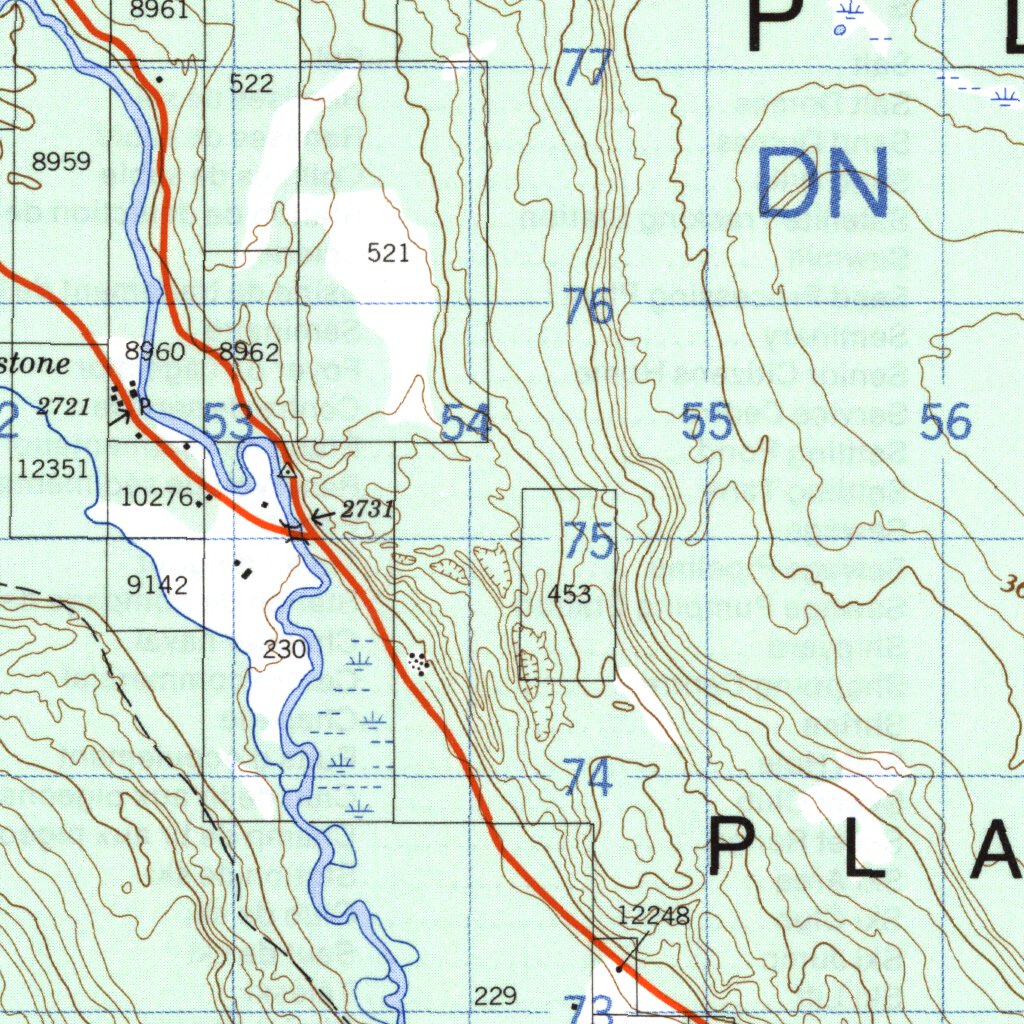 Redstone, BC (093B04 CanMatrix) Map by Natural Resources Canada ...