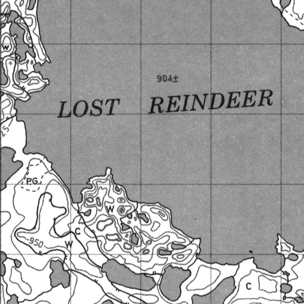 Lost Reindeer Lakes, NT (107B01 CanMatrix) Map by Natural Resources ...