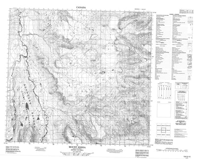 Mount Edziza, BC (104G10 CanMatrix) Map by Natural Resources Canada | Avenza Maps