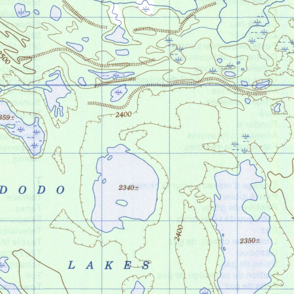 Dodo Lakes, BC (105A03 CanMatrix) Map by Natural Resources Canada ...