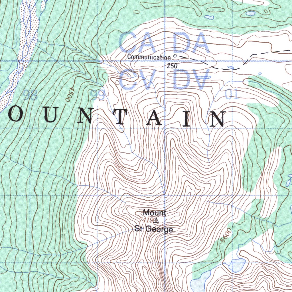 Mount St. George, BC (094K10 CanMatrix) Map by Natural Resources Canada ...