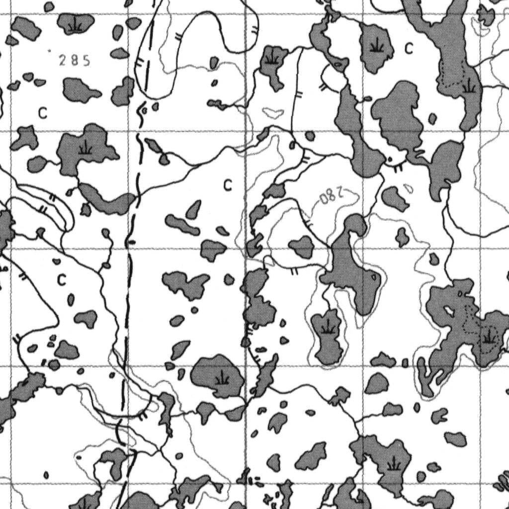 Bernard Lake, NT (096F07 CanMatrix) Map by Natural Resources Canada ...