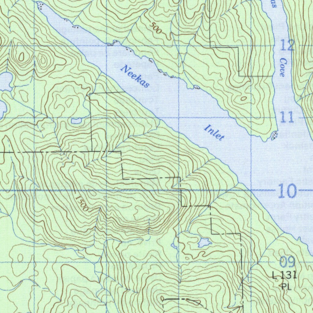 Spiller Channel, BC (103A08 CanMatrix) Map by Natural Resources Canada ...