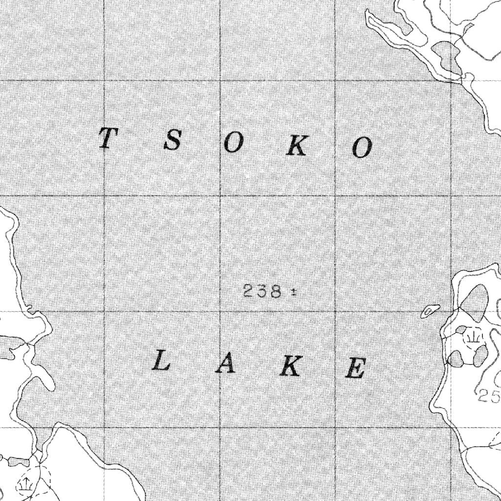 Tsoko Lake, NT (097B07 CanMatrix) Map by Natural Resources Canada ...